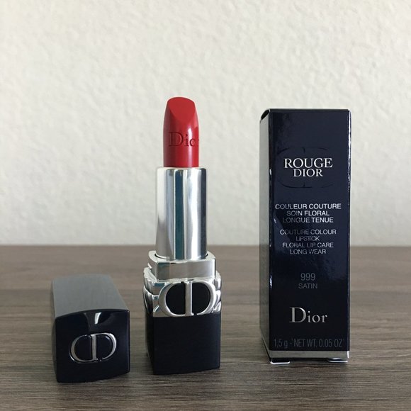 Dior | Makeup | Rouge Dior Mini Lipstick 999 Satin | Poshmark